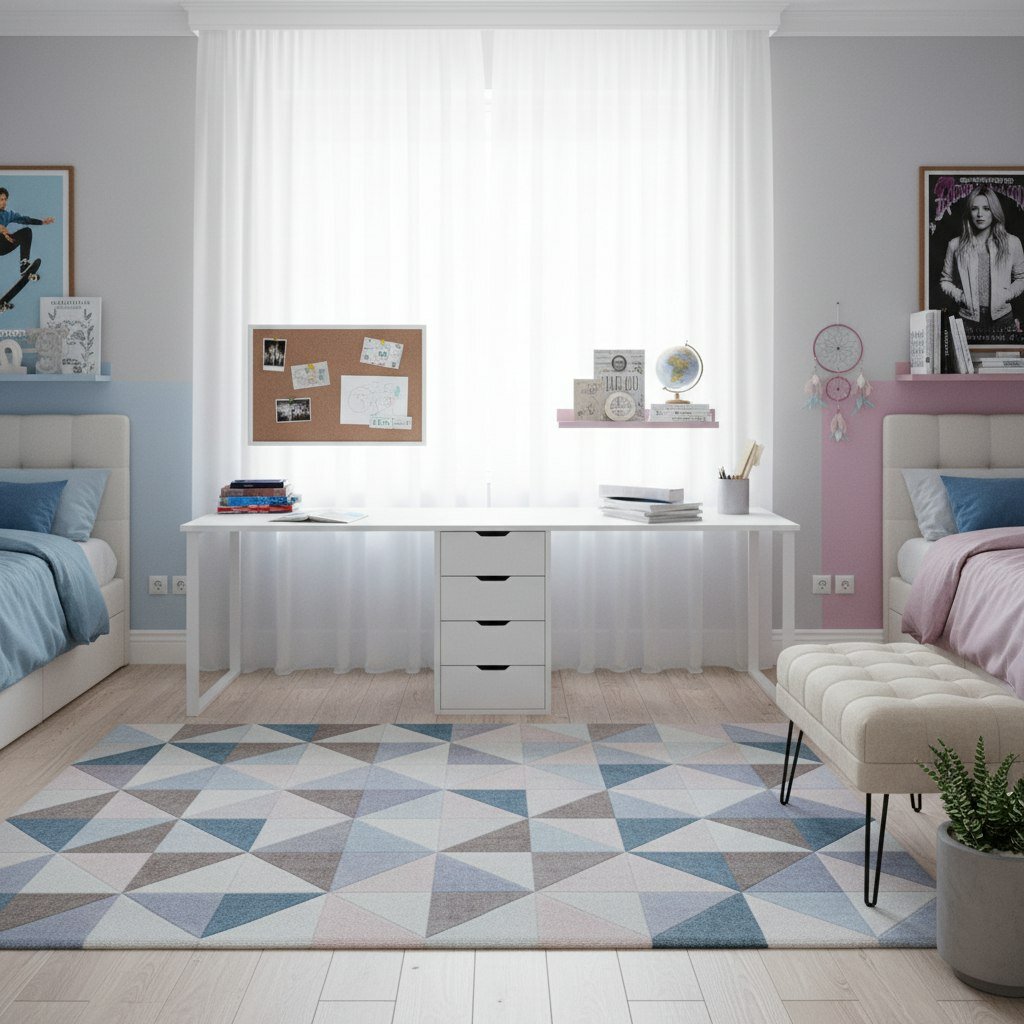 Стол Дуэт 2000 мм (белый + опоры белые). Столешница 22 мм