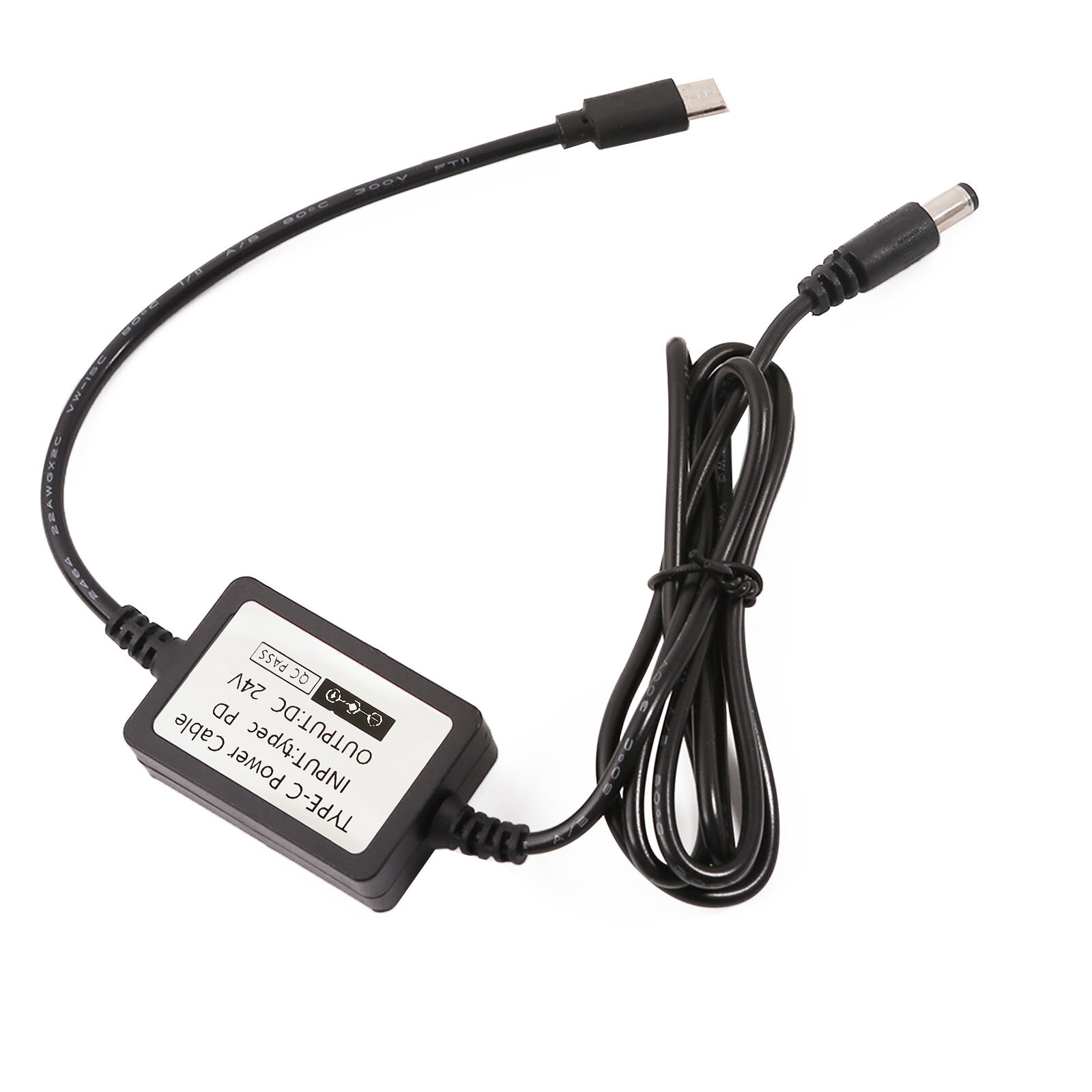 Кабель USB TypeC 20V to 24V для камер колонок светодиодов