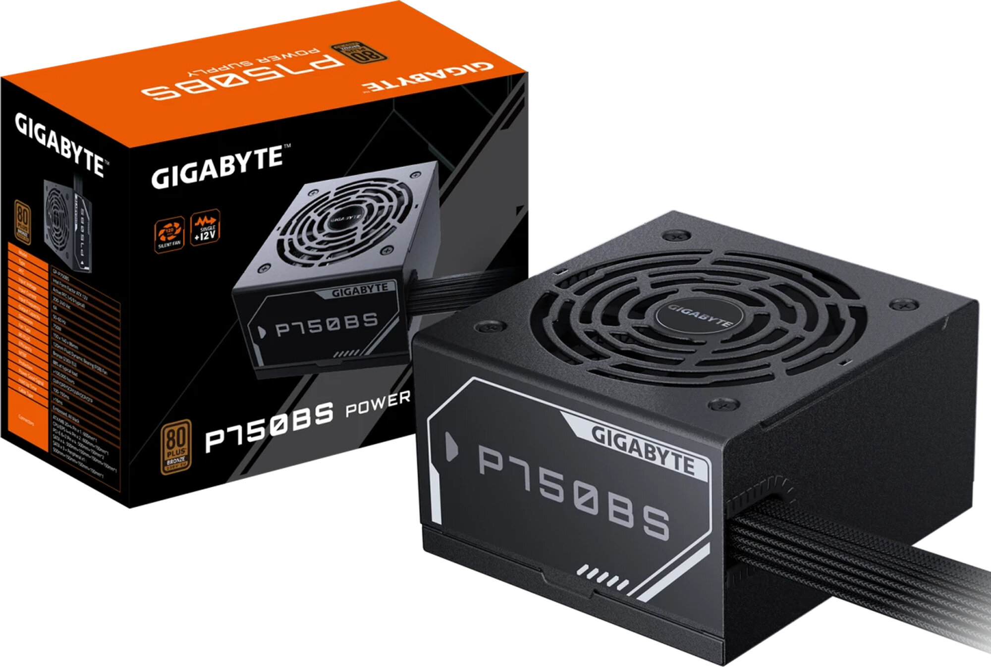 Блок питания Gigabyte 750W GP-P750BS (120 мм, 80 PLUS Bronze)
