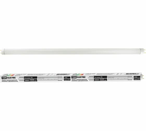Лампа люминесцентная линейная TDM ELECTRIC ЛБ-18Вт/630 T8/G13 3000 К