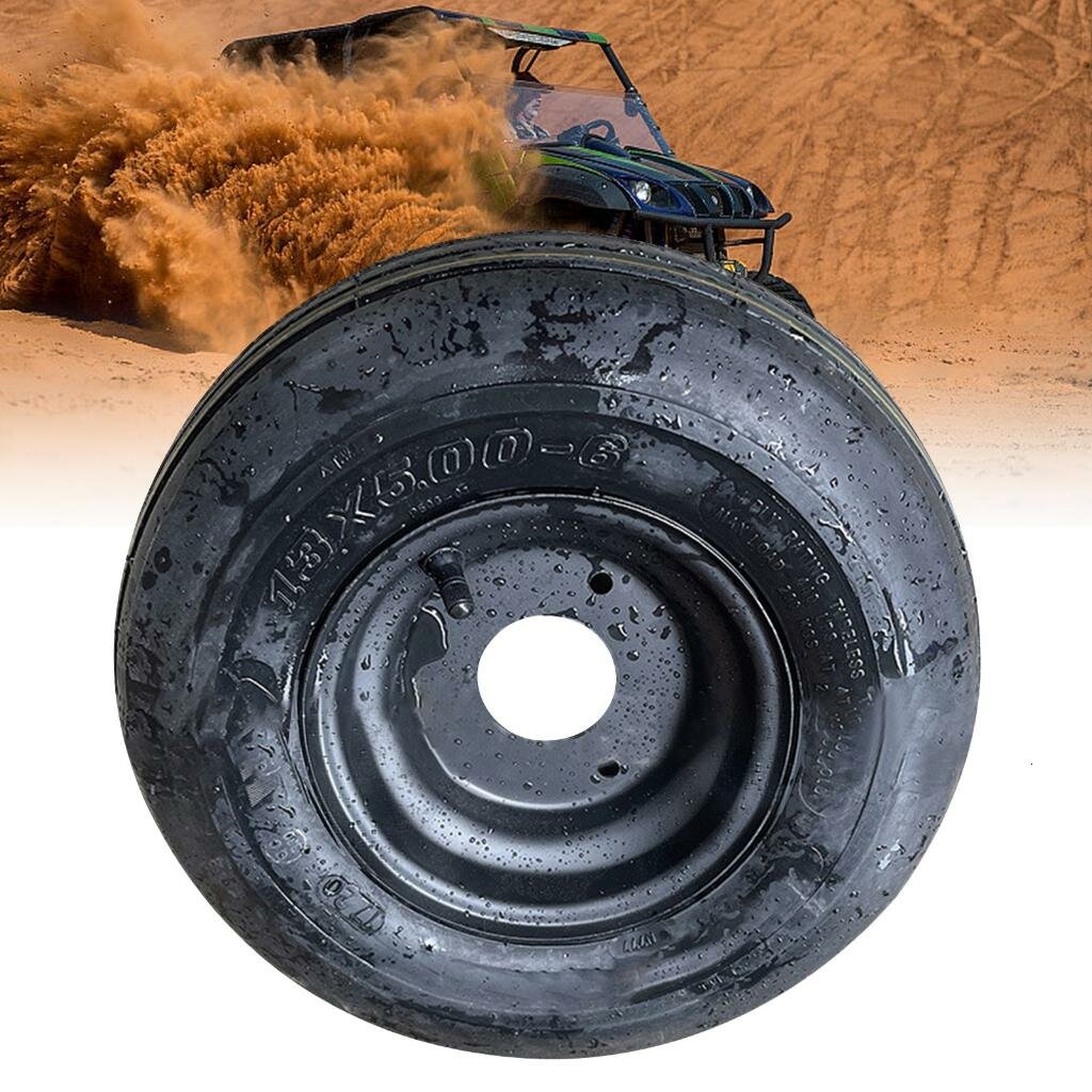 Шины внедорожные 13×6.50-6, Черные колеса