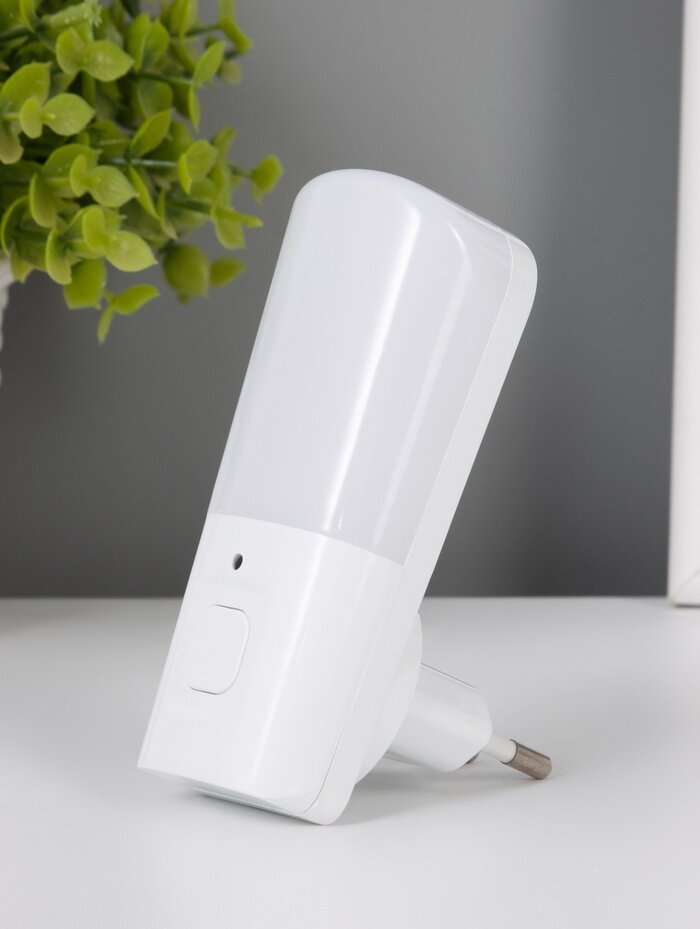 Ночник старт NL 2LED «Комета», 1 Вт, RGB, 3000К, 9.5×4×2.5/6.5 см, белый