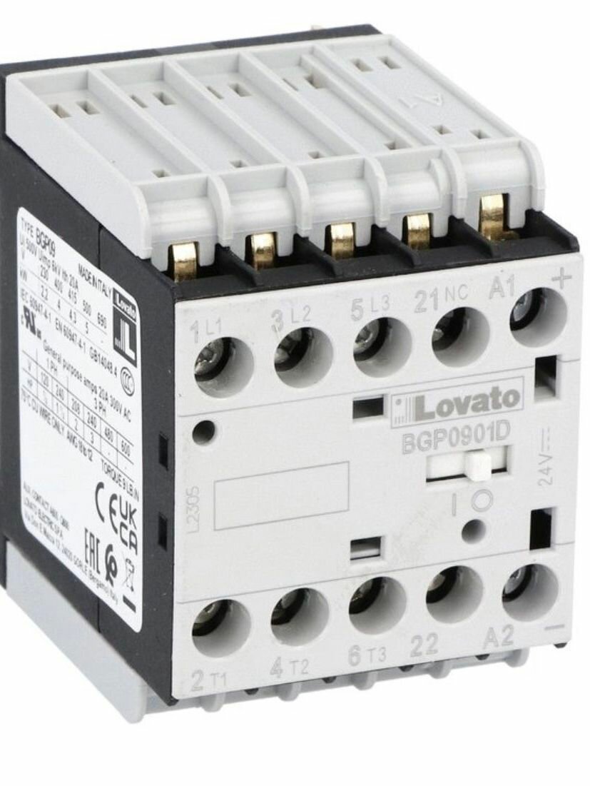 Миниконтактор 3П BG12 10A 36V 50/60HZ 11BG1210A036 LOVATO