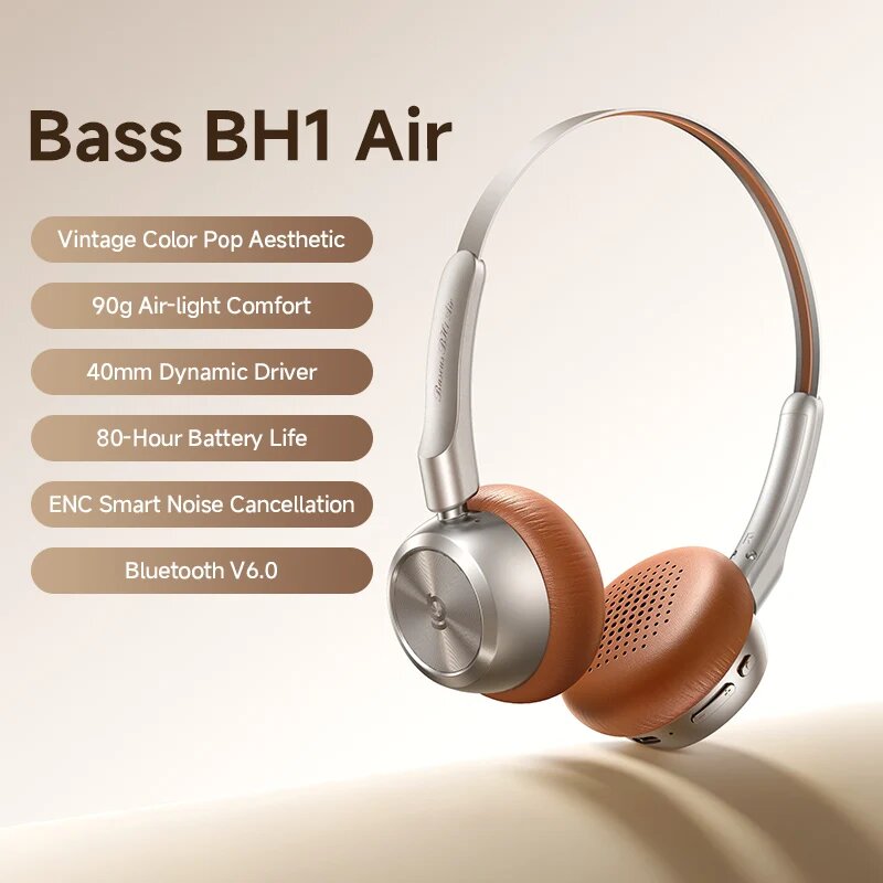 Baseus BH1 Air Беспроводные наушники Mocha Brown