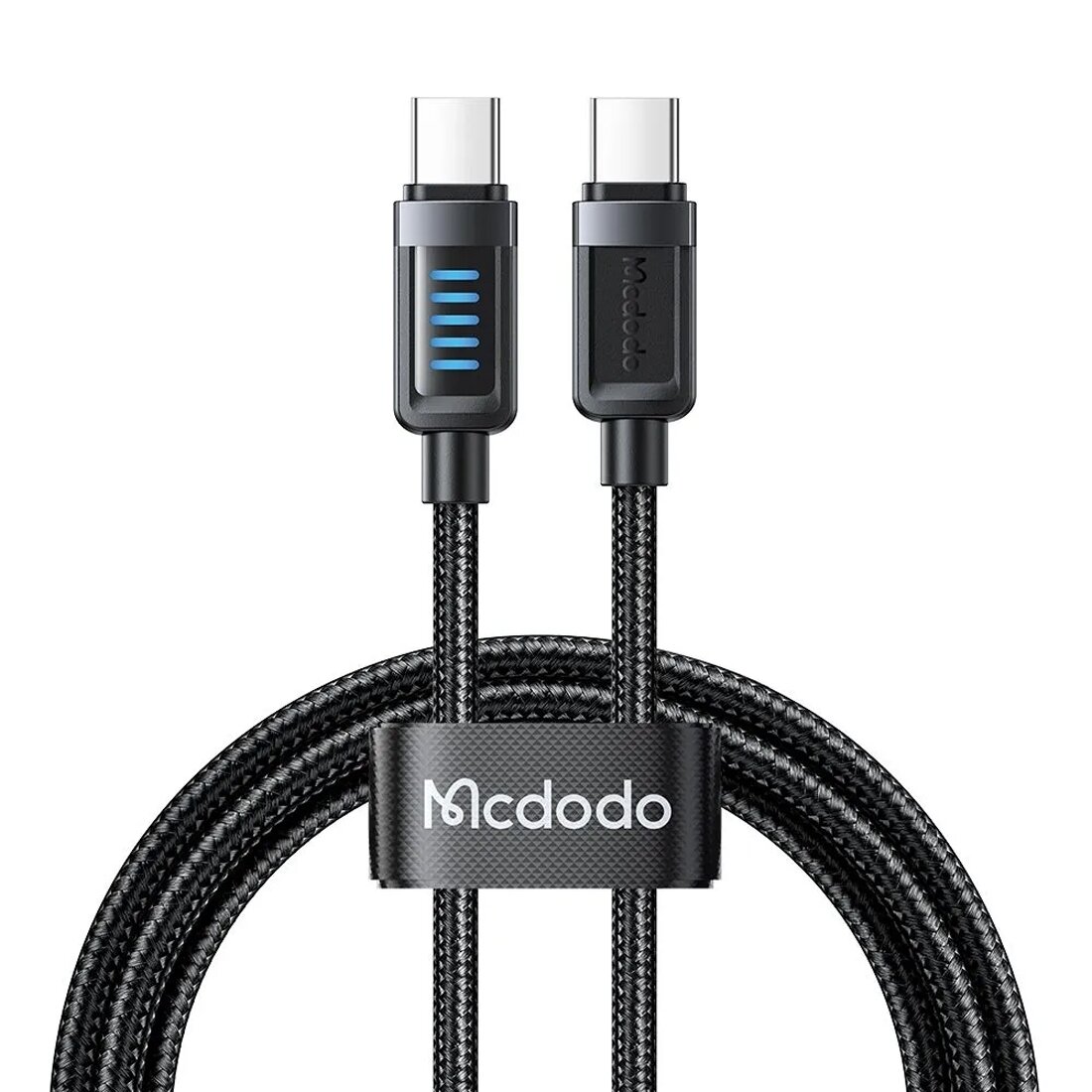 Кабель Mcdodo CA-035 USB-C USB-C 240Вт с световым индикатором заряда (черный)