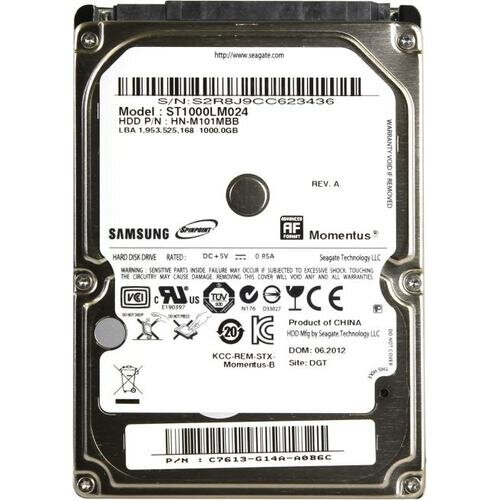 Внутренний жесткий диск HDD 2.5 Samsung 1TB ST1000LM024 для ноутбуков и компьютеров