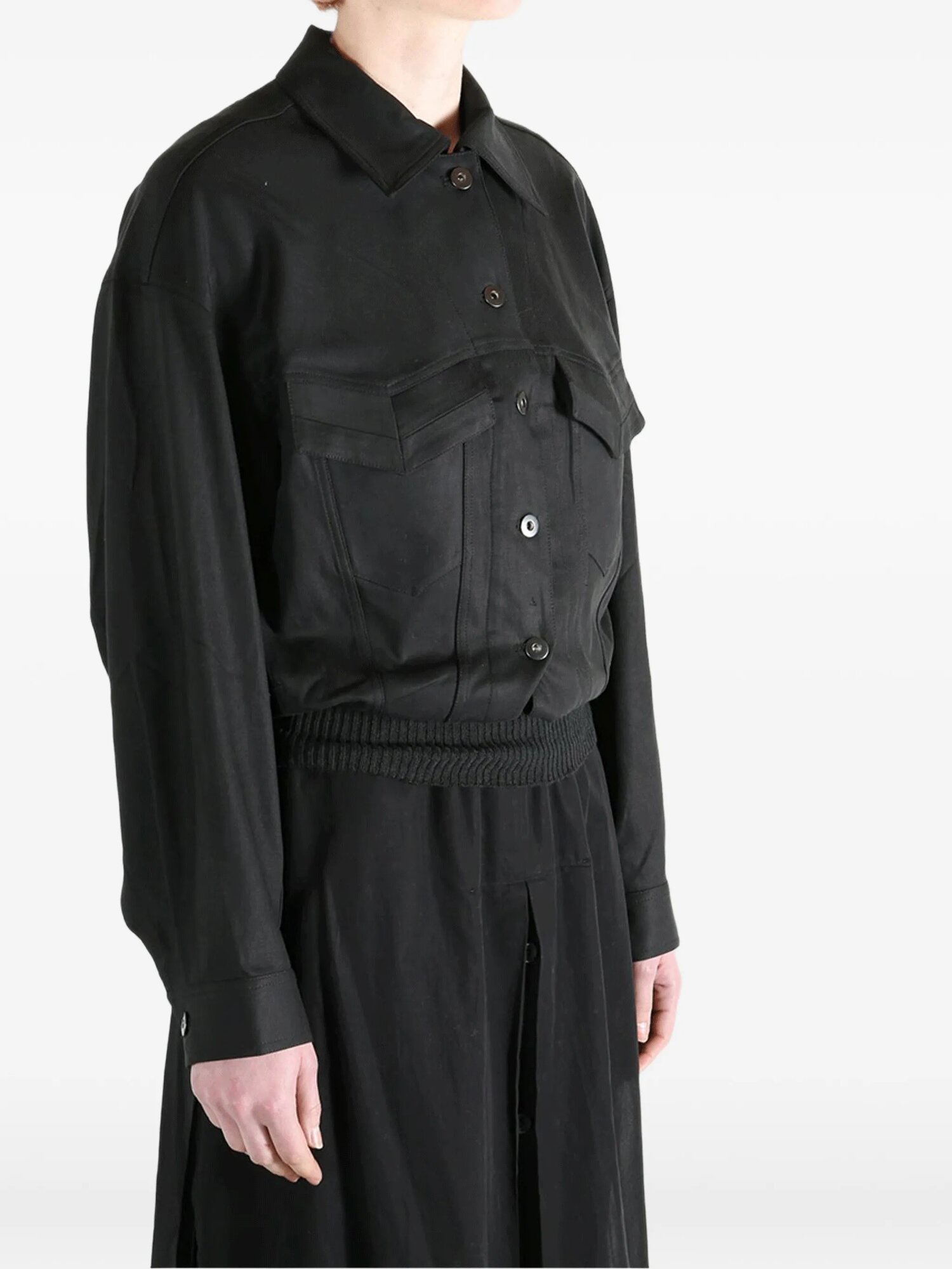 Куртка KIKO KOSTADINOV Buttoned pocket jacket, размер 36, black/black — фото 1