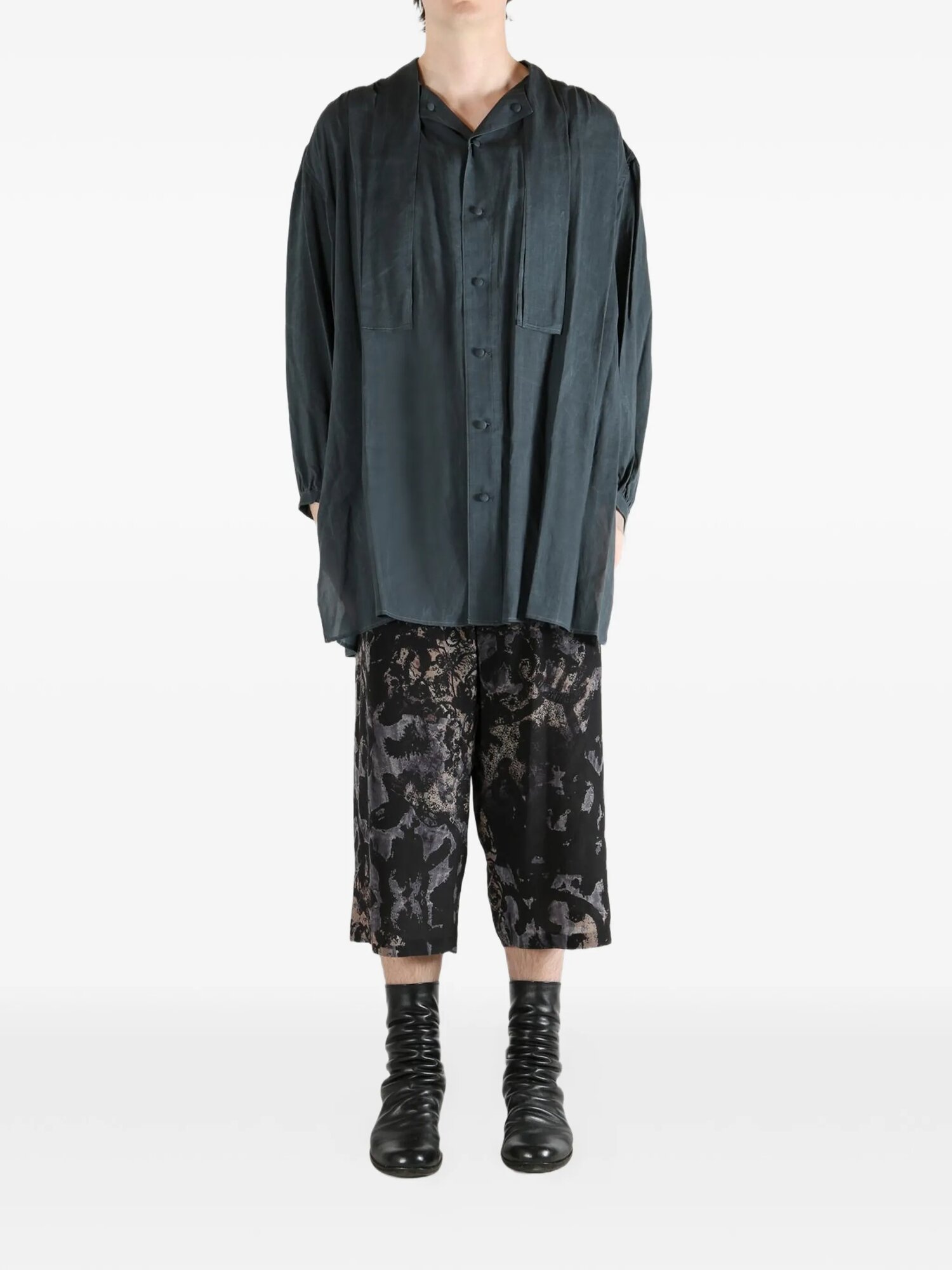 Рубашка Yohji Yamamoto Buttoned shirt, размер 48 — фото 1