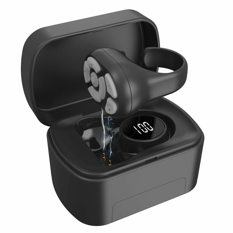 Беспроводной пульт дистанционного управления в виде кольца с цифровым индикатором заряда и подставкой для смартфона, Bluetooth 5.3, дальность до 10 м