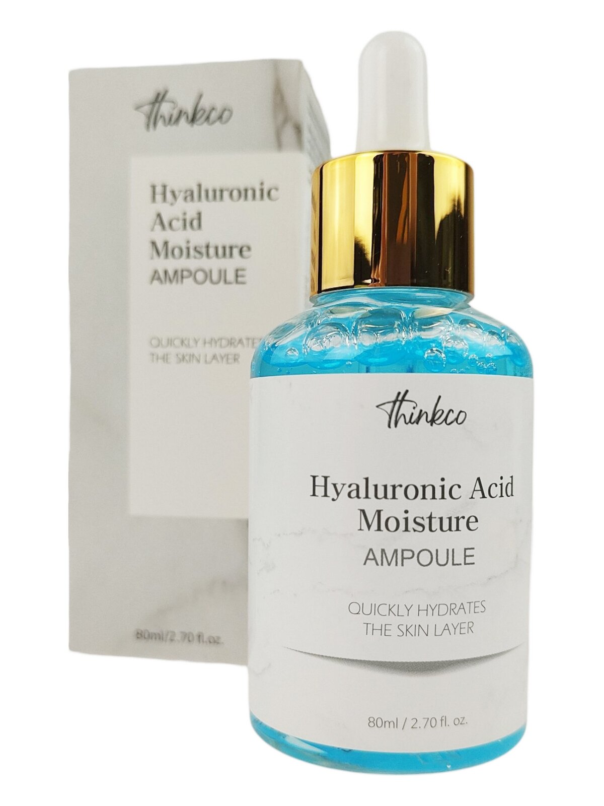 Сыворотка для лица Thinkco Hyaluronic Acid Moisture Ampoule, 80мл