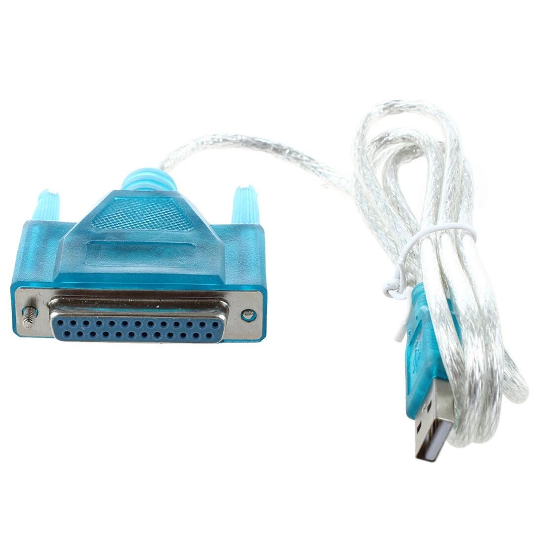 USB-адаптер для принтера DB25 синего цвета