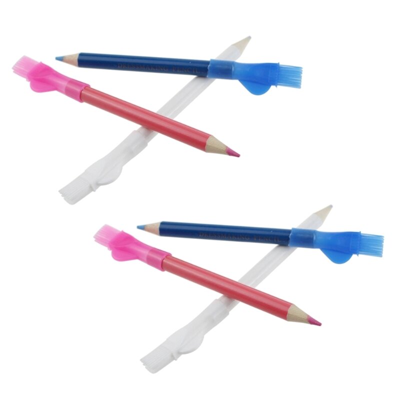 6 штук Карандаши для Швейной Ткани с Кисточкой Портновский Карандаш Карандаш Для Разметки Ткани Меловой Карандаш Инструмент Для Трассировки Ткани
