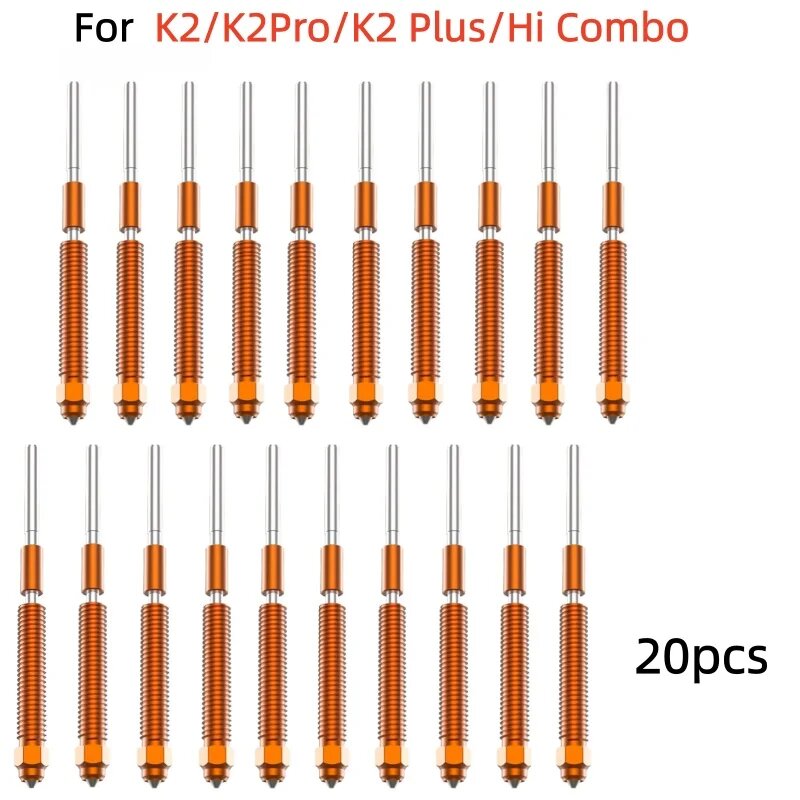 Форсунки для 3D-принтера Creality K2/K2 Pro/Plus/Hi Combo, 0.4 мм, 20шт