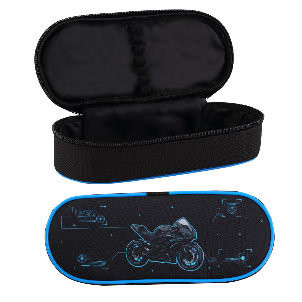 Пенал футляр 1отд. Sport bike 210х90х50мм откид. планка Кокос 261660 (муж)