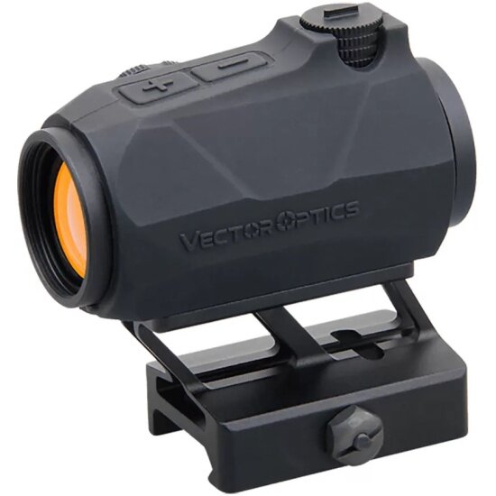 Коллиматор Vector Optics Maverick-IV 1x20 Mini Rubber Armored, закрытый, точка 3 МOA, красная,10 уровней, Weaver, IP66,140г