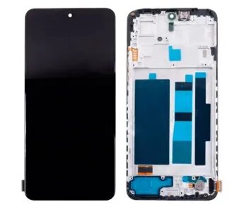 Дисплей для Xiaomi Redmi Note 12 4G (23021RAA2Y) модуль с рамкой Черный - (In-Cell)
