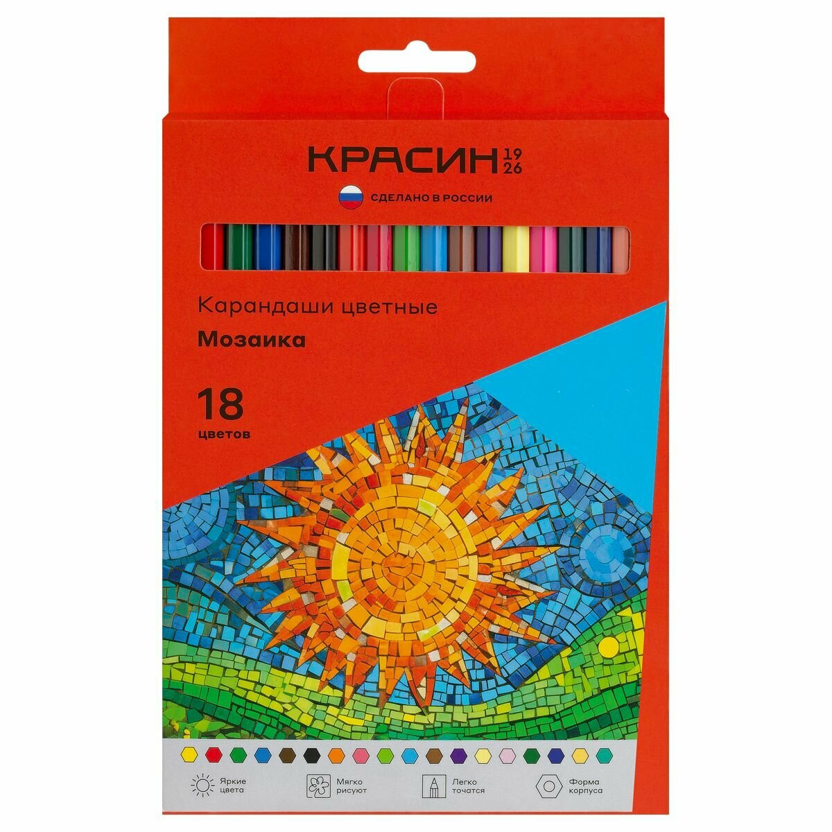 Карандаши 18цв. Красин "Мозаика" (КР-180300)