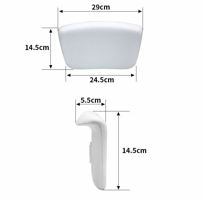Подушка для ванны, водонепроницаемая подушка для головы в ванной, нескользящий коврик для ванной, подушка для подголовника, подушка для спинки, аксессуары для ванной комнаты, спинка.