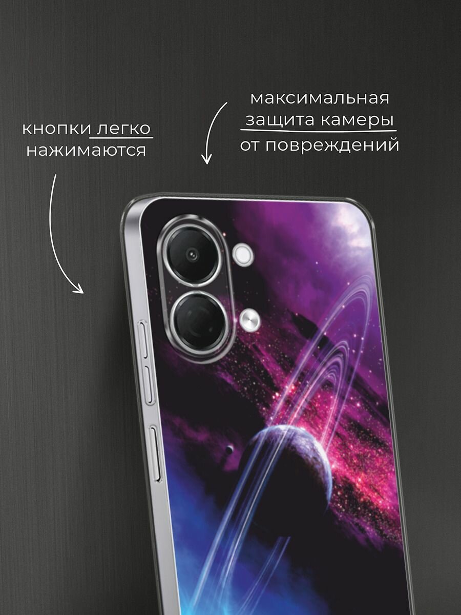Чехол на Tecno Spark Go 3 / Текно Спарк Го 3 с принтом Космос 17 — фото 1
