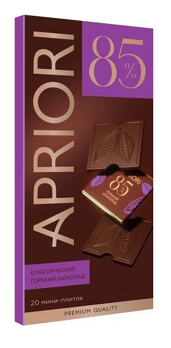 Шоколад априори Горький 85% какао 100г