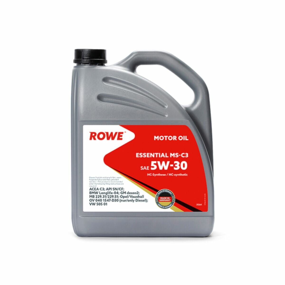 Масло Моторное Rowe Essential Ms-C3 Гидрокрекинг 5W-30 5Л.(Rowe 203645952A)
