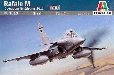 Италия ITALERI Статическая сборная модель 1319 1/72 Rafale M Французский современный истребитель 2011 года