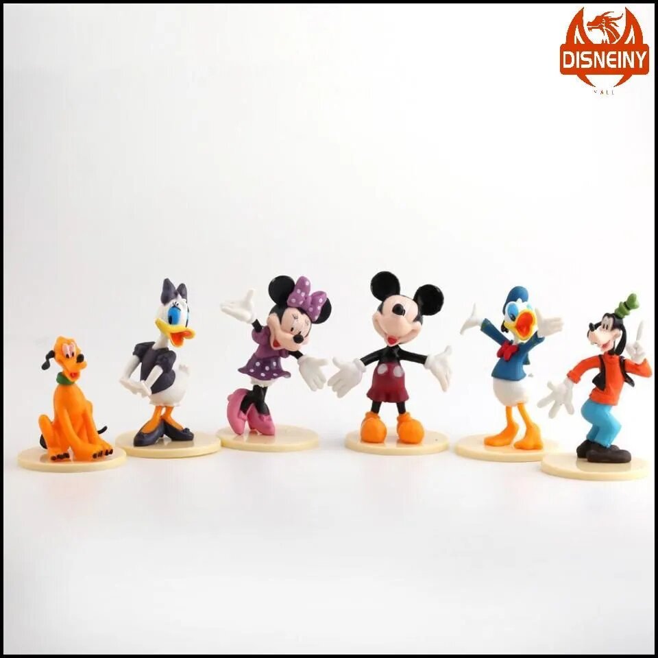 Фигурка Disney Mickey Mouse and Friends из ПВХ, набор из 6 фигурок, 7 см, для детей и взрослых — фото 1