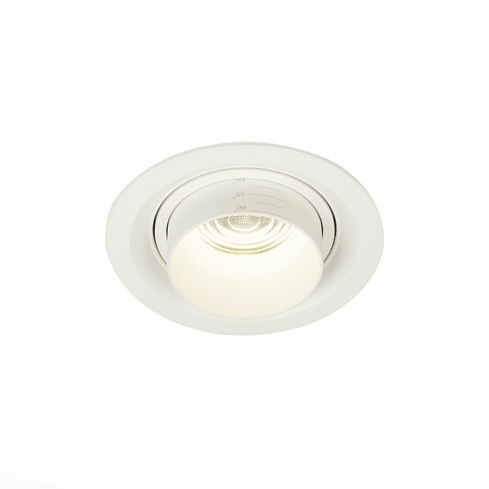 ST701.548.12 ST-Luce Св-к встр. Zoom Белый LED 1*12W 4000K 960Lm Ra90 15°-60° IP20 D115xH95 170-240V.