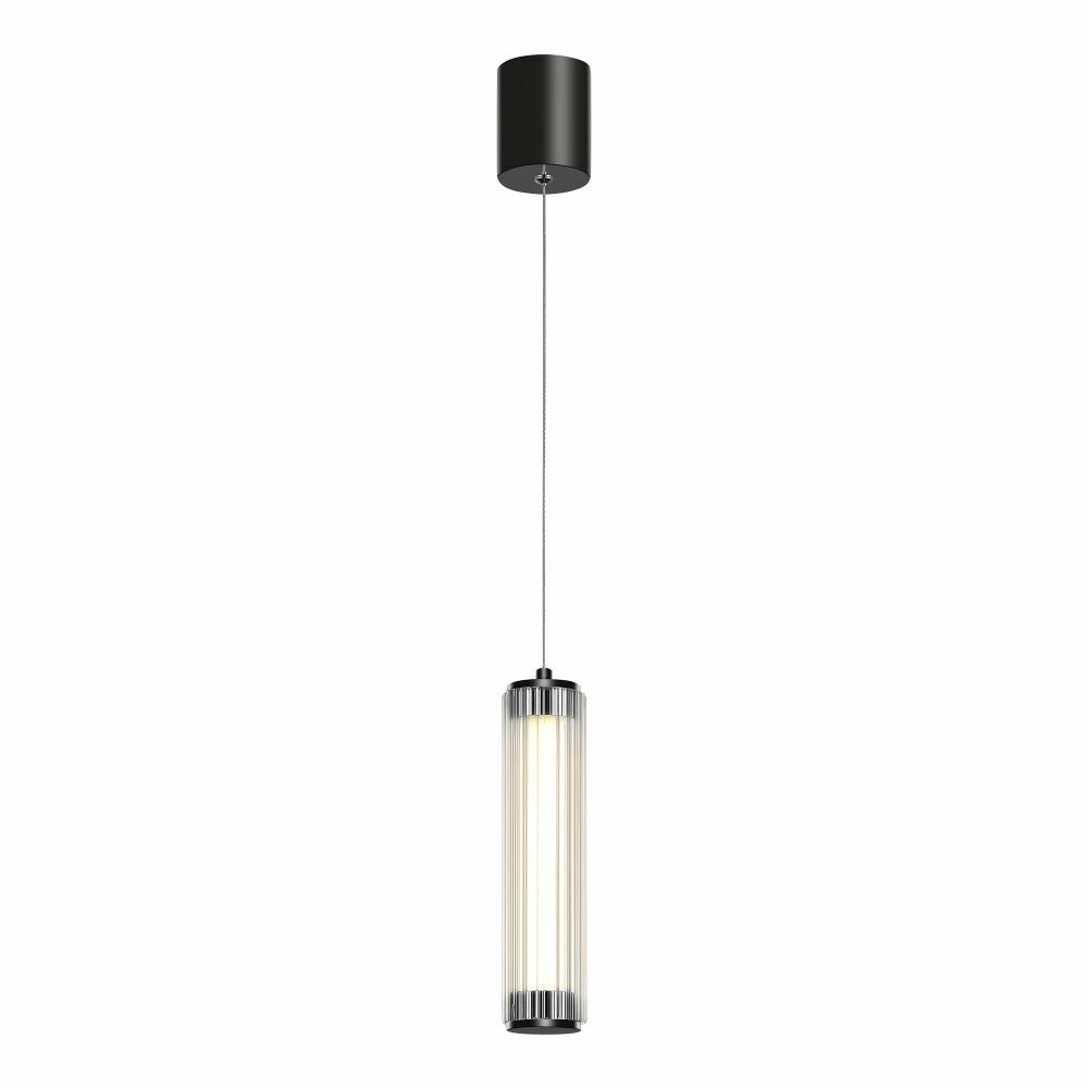 SL6224.403.01 Светильник подвесной ST-Luce Черный/Прозрачный LED 1*8W 4000K.