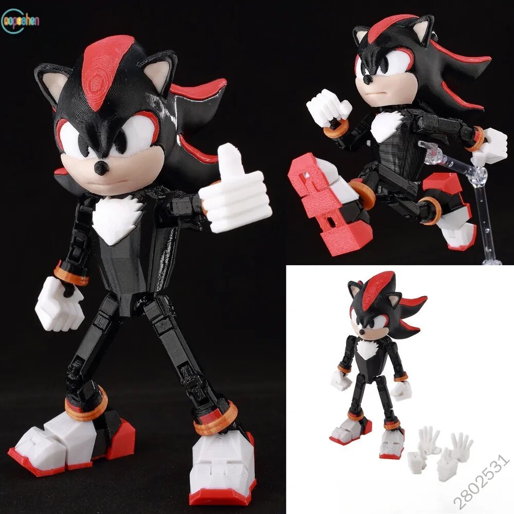 Фигурка Shadow The Hedgehog 14 см, шарнирная, для мальчиков, из ABS пластика