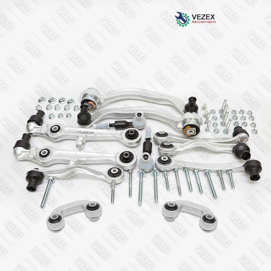 FIXAR FQ0770 Комплект рычагов передней подвески [8 рычагов+наконечники+крепеж] AUDI A4/A6/Allroad 97-SKODA Superb 02-VW Passat 97- FQ0770