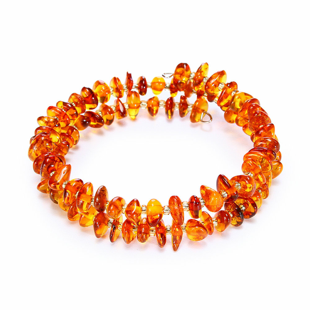 Браслет, янтарь
