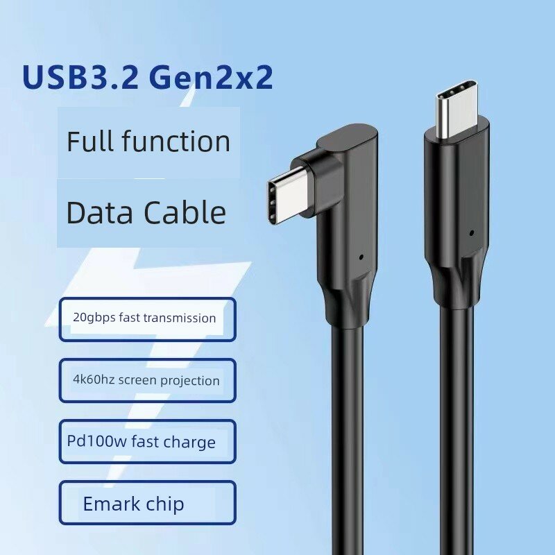 5м (5Gbps) кабель Type-C к Type-C с углом мужской USB 3.2 Gen 2 для iPhone MacBook Nintendo Switch