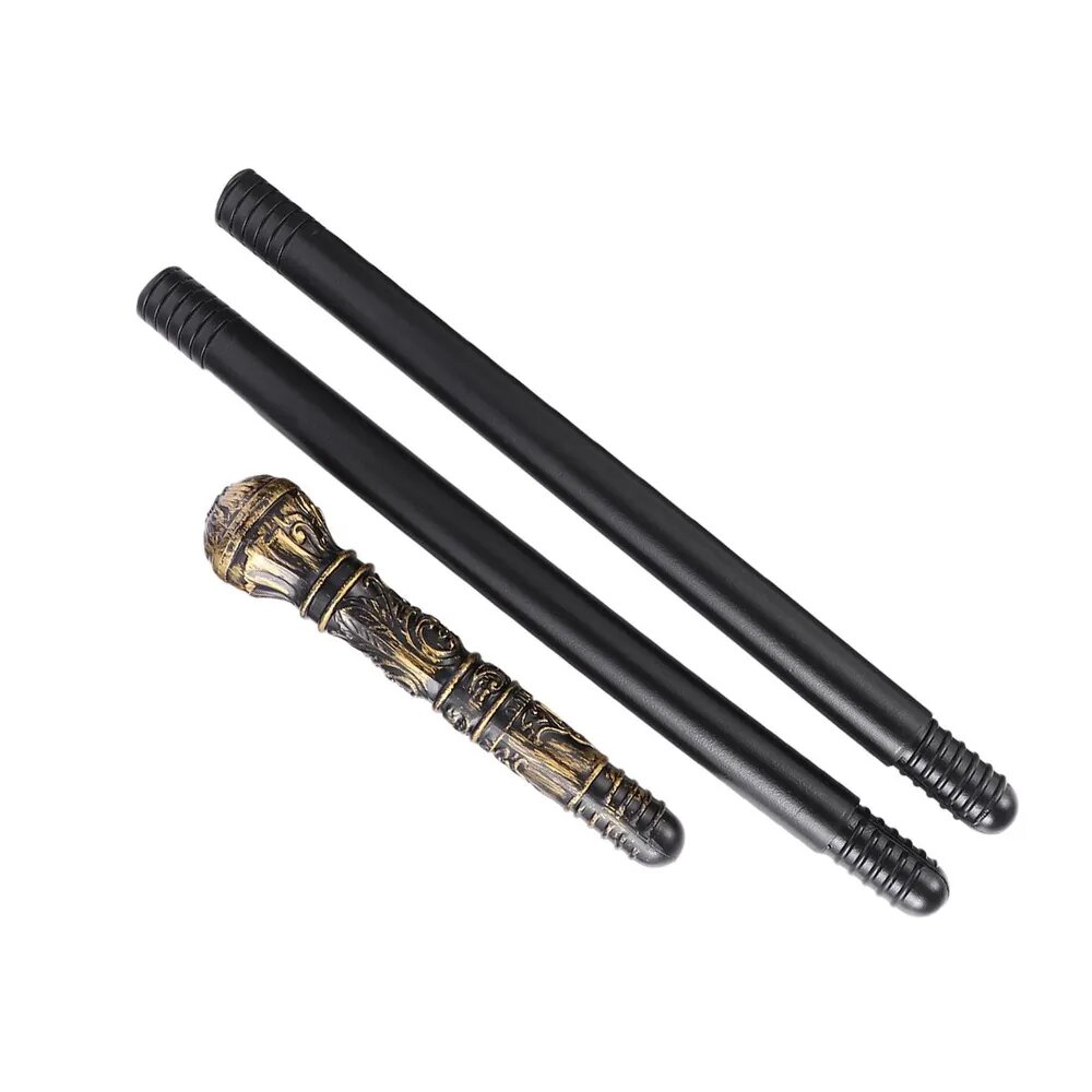 Разборный пластиковый черный жезл фараона для украшения и карнавальных костюмов