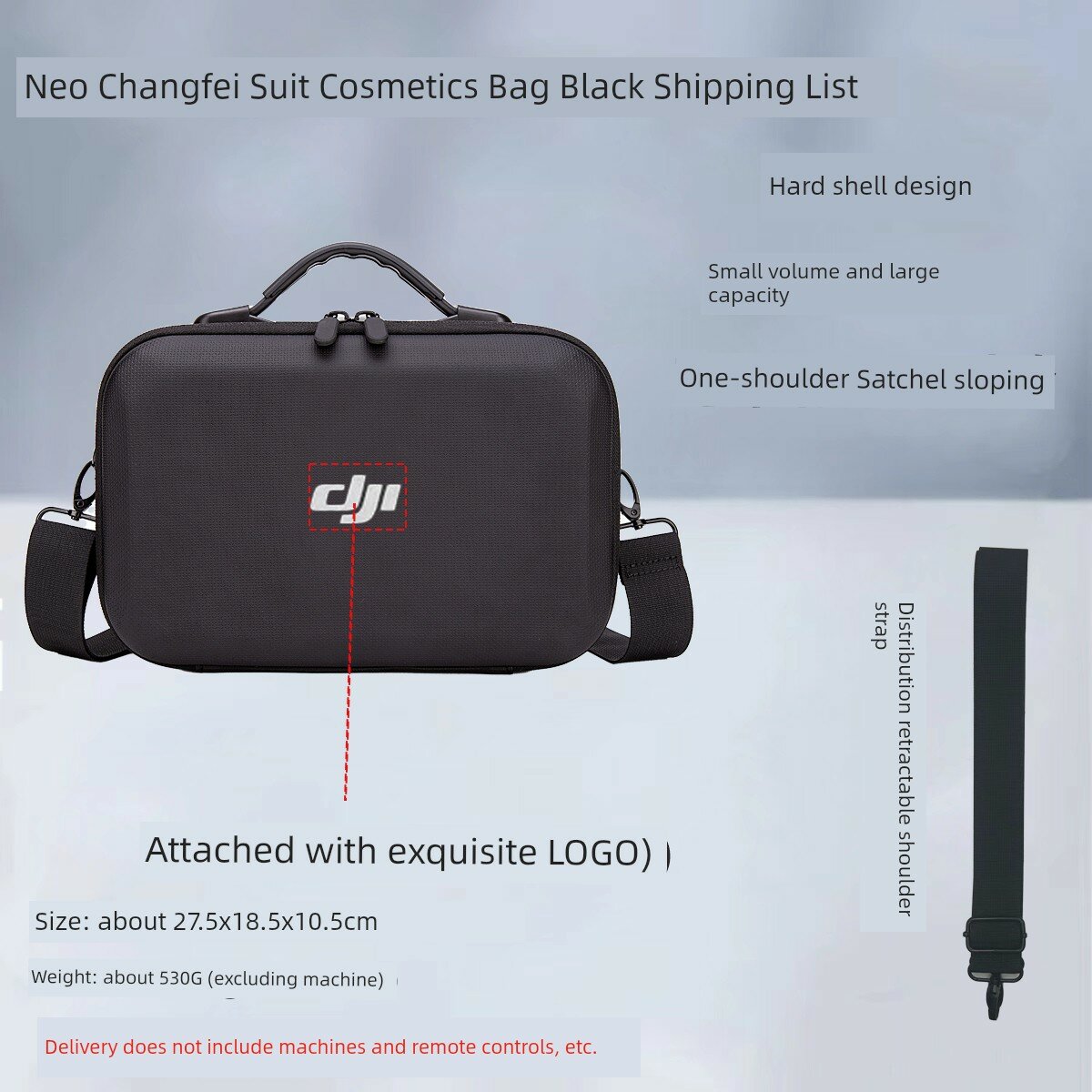 Интегрированный бокс DJI Neo Fly More Combo для аксессуаров дрона, портативный черный