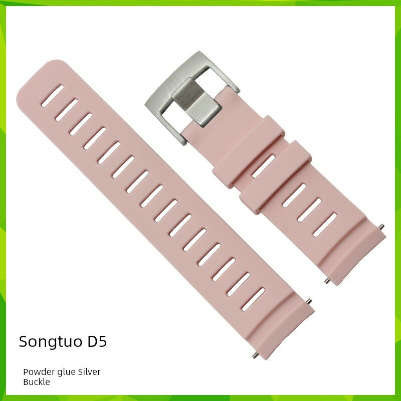 Спортивные часы Suunto D5 Spartan Expedition с розовым резиновым ремешком и серебряной пряжкой для спорта на открытом