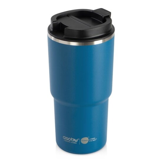 Термокружка Asobu «Pick-Up» 650 мл, вакуумная, нерж. сталь/керамика, синий (842122)