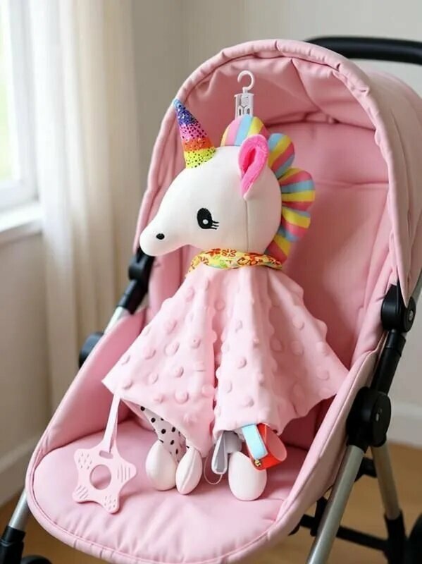 Игрушка-полотенце Baby animal comfort-серый слоник / бежевый кролик/ розовая мышь/белый единорог (подходит для детей 0-3 лет)