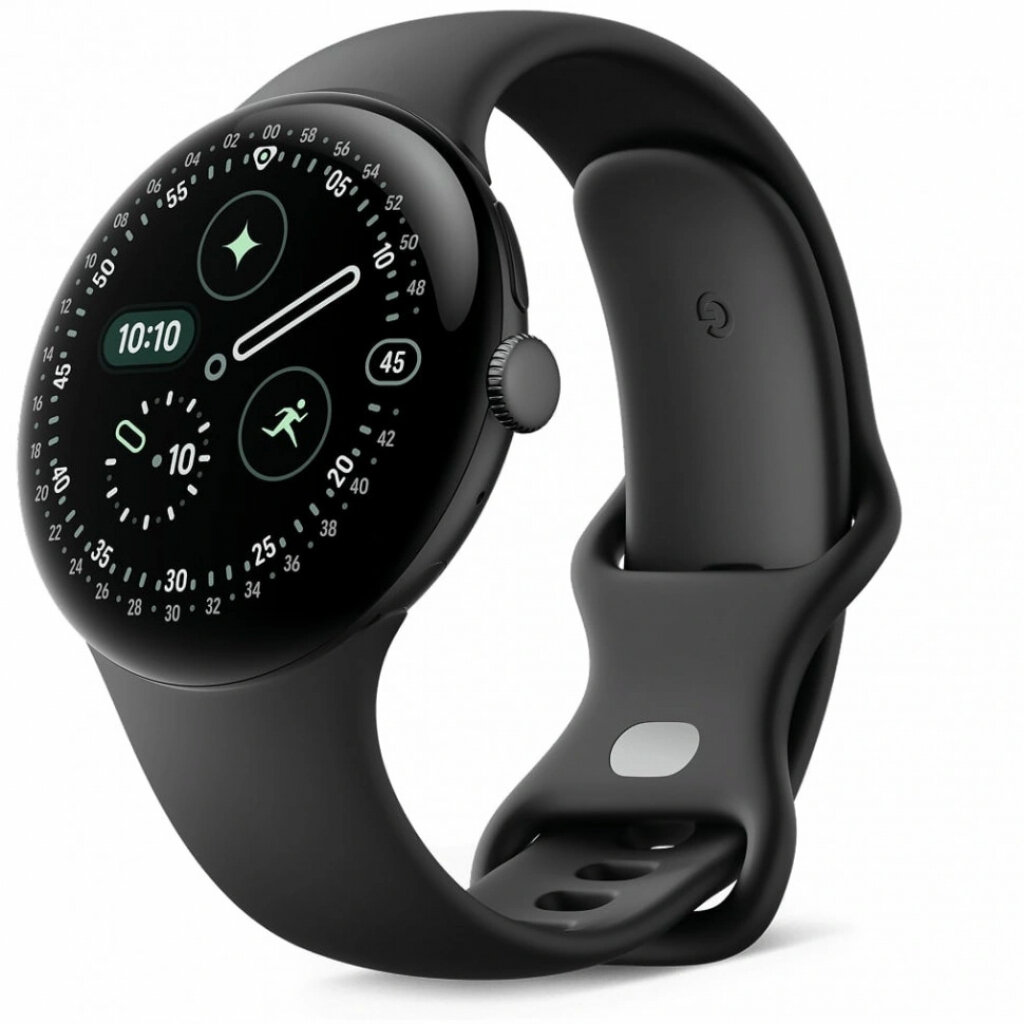 Смарт-часы Google Pixel Watch 4, 41mm, Wi-Fi, Matte Black Aluminum Case / Obsidian Active Band