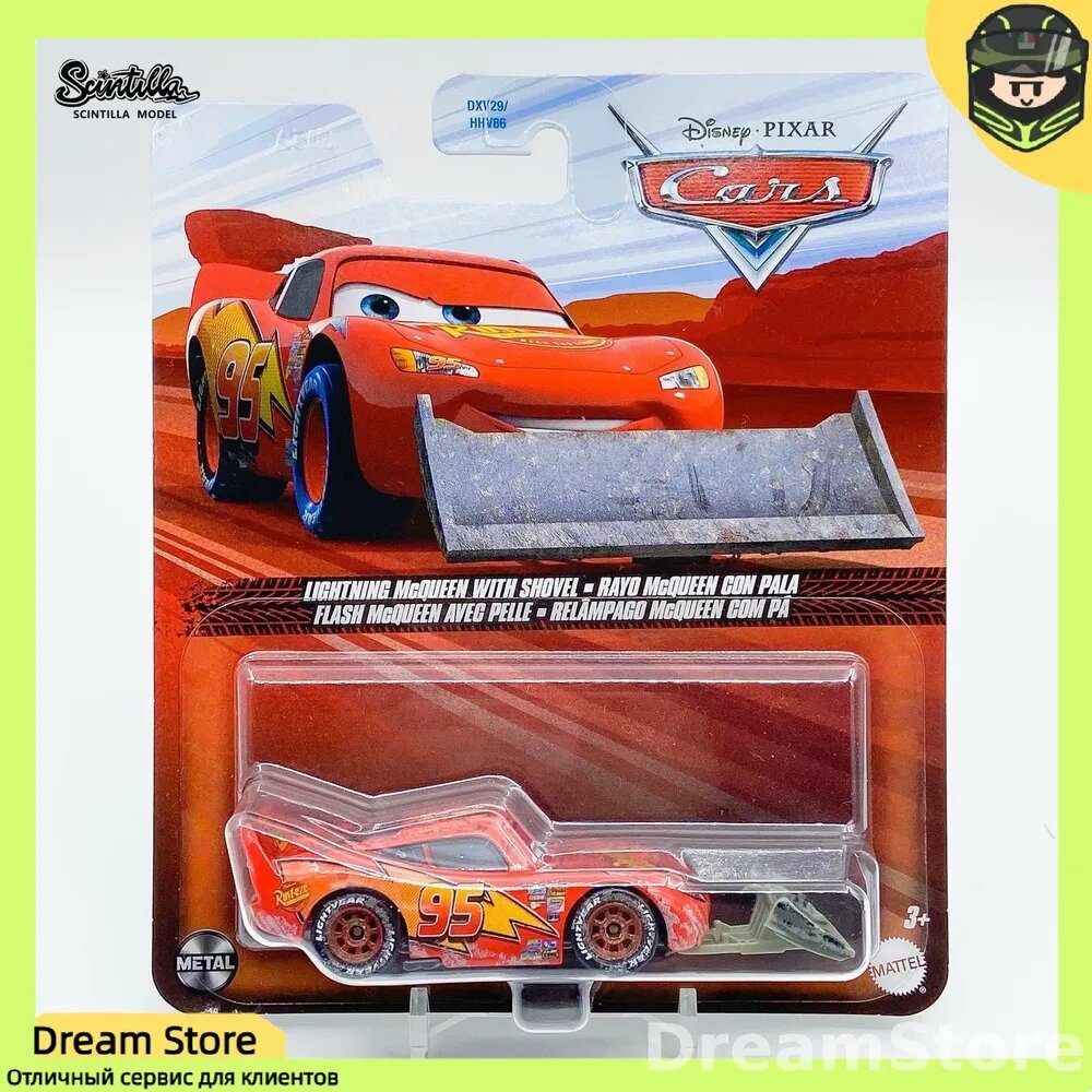 Машинка #MATTEL Cars Lightning McQueen Литой под давлением автомобильной модели