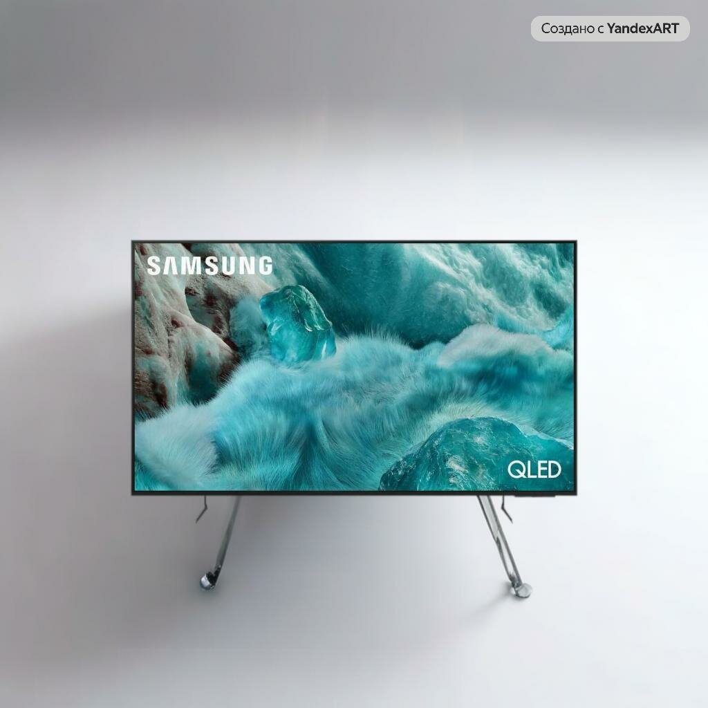 Телевизор Samsung QE50Q7FAAUXRU (2025), QLED, 4K, 50", 60Гц, Wi-Fi, Bluetooth, чёрный