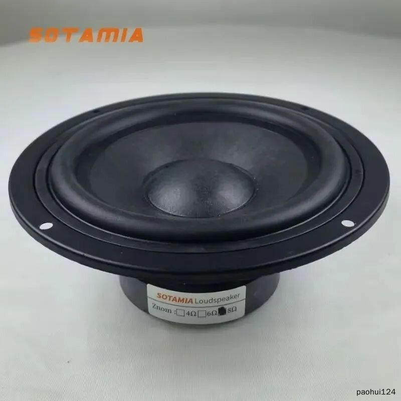 SOTAMIA 1Pcs 5-дюймовый среднечастотный громкоговоритель мощностью 8 Ом 30 Вт из полипропилена, мини-Bluetooth-динамик для умного дома с поддержкой Hifi музыки и мультимедиа своими руками