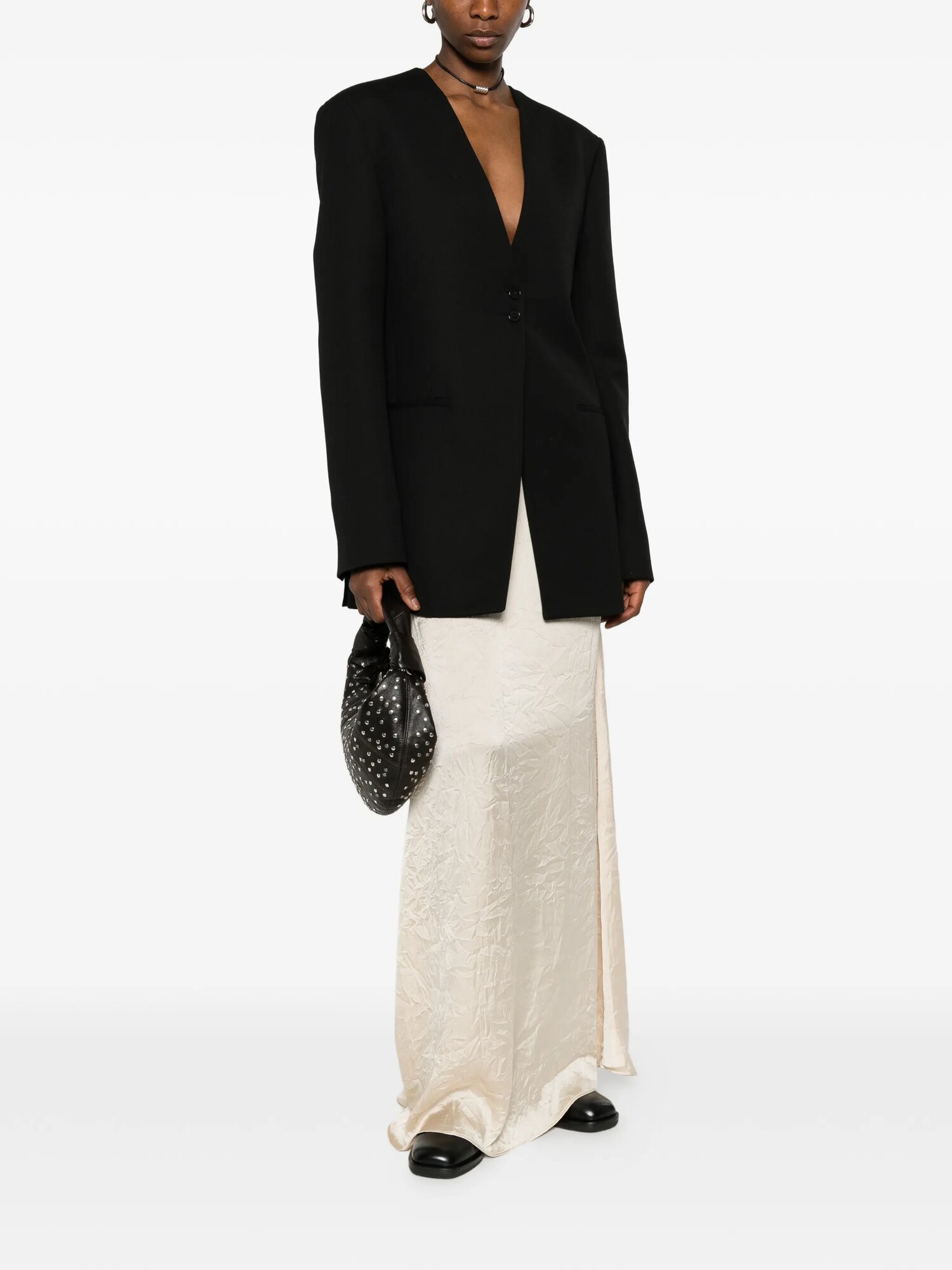 Юбка Isabel Benenato Wrinkled maxi skirt, размер 38, разноцветный — фото 1