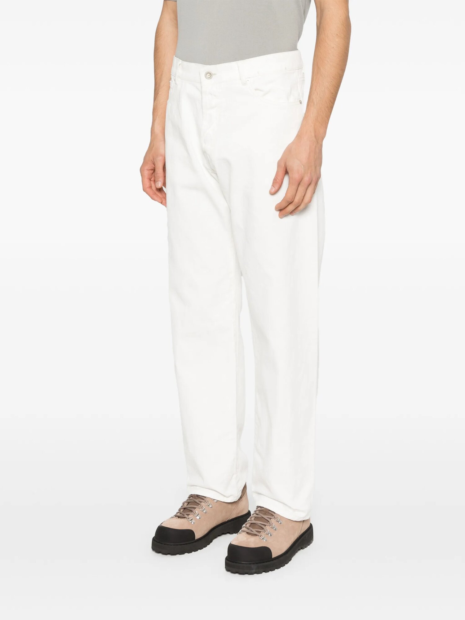 Джинсы C.P. COMPANY Button jeans, размер 42 EU, бежевый/белый — фото 1