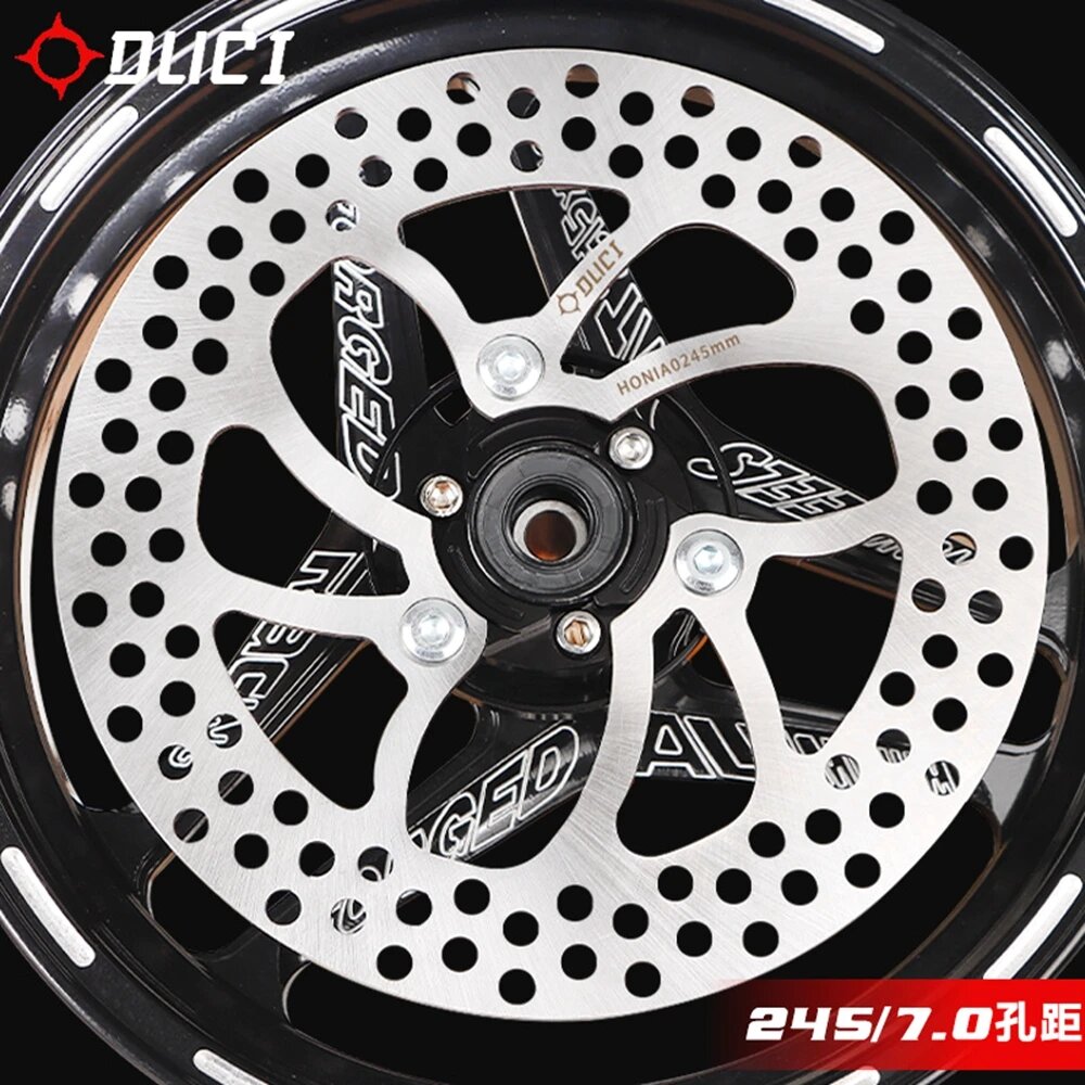 200/220/245 мм DUCI кованый стальной фиксированный диск для мотоцикла, скутера, 245mm 3 hole disc