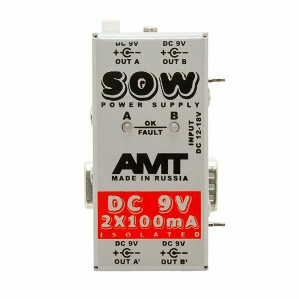 Модуль питания DC-9V 2x100mA AMT Electronics PSDC9-2 SOW PS-2