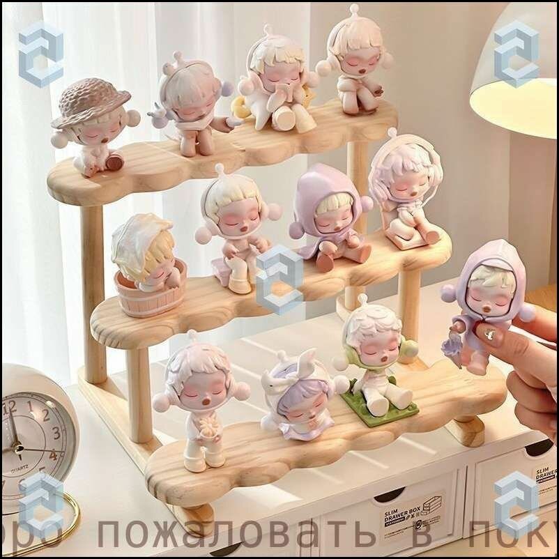 Этажерка, 3 секц, Массив дерева, 25.5х21х17.6 см