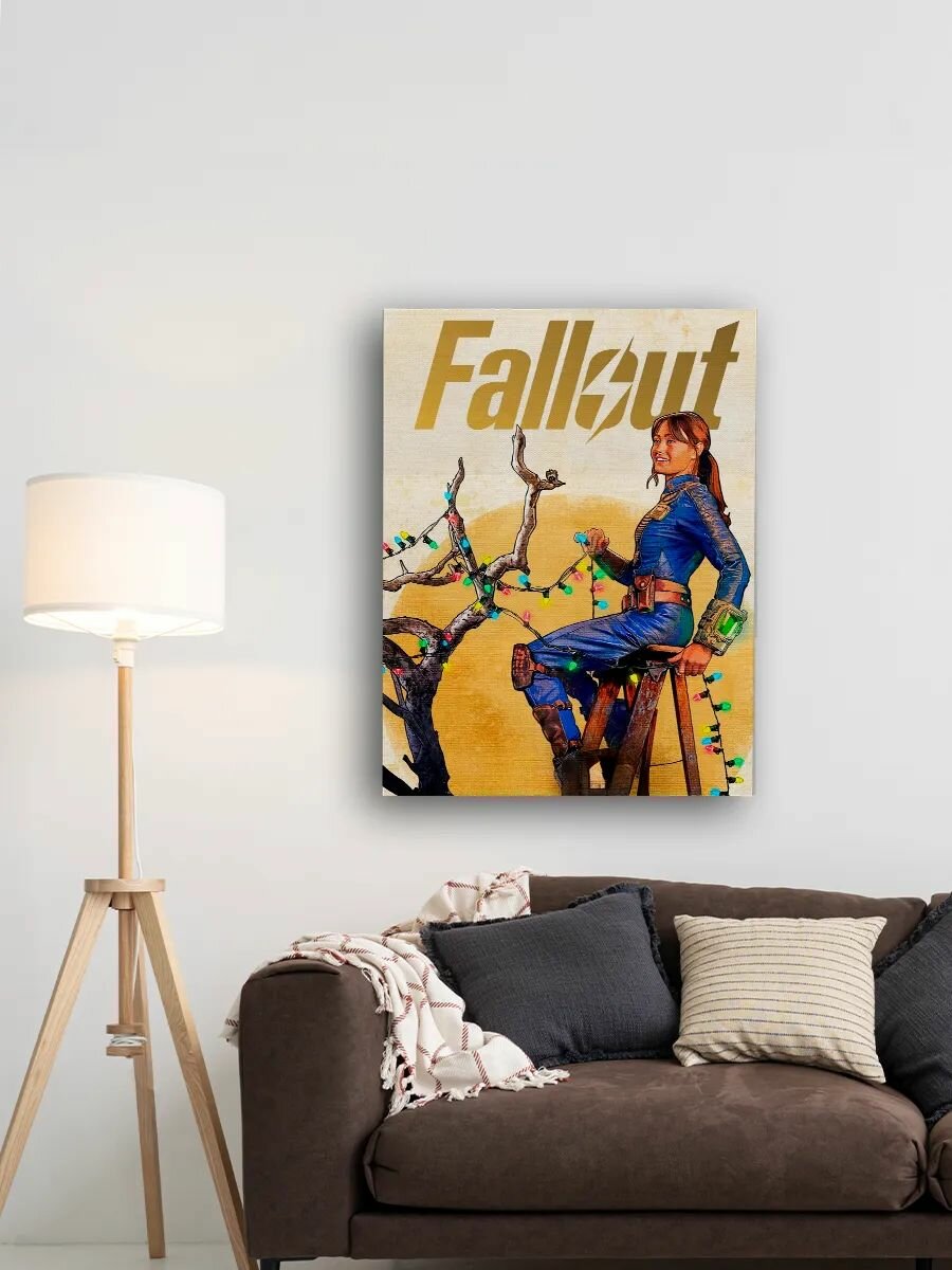 Картина на стену Fallout, на подрамнике, 1шт, 38х25 размер. — фото 1