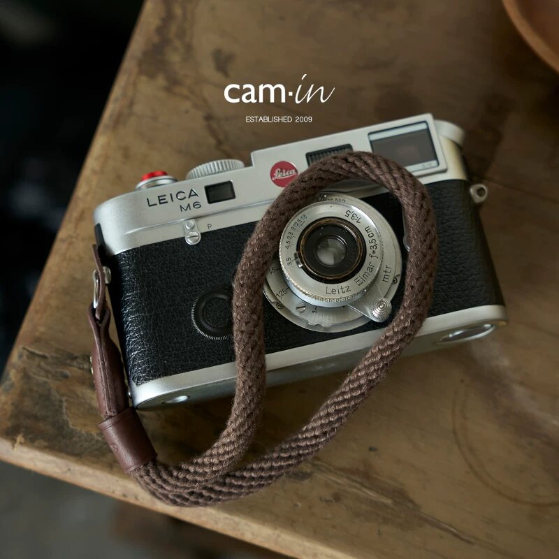 Винтажный ремешок для камеры для Fujifilm X100XT5, Sony, Leica Film Rangefinder - Кофе