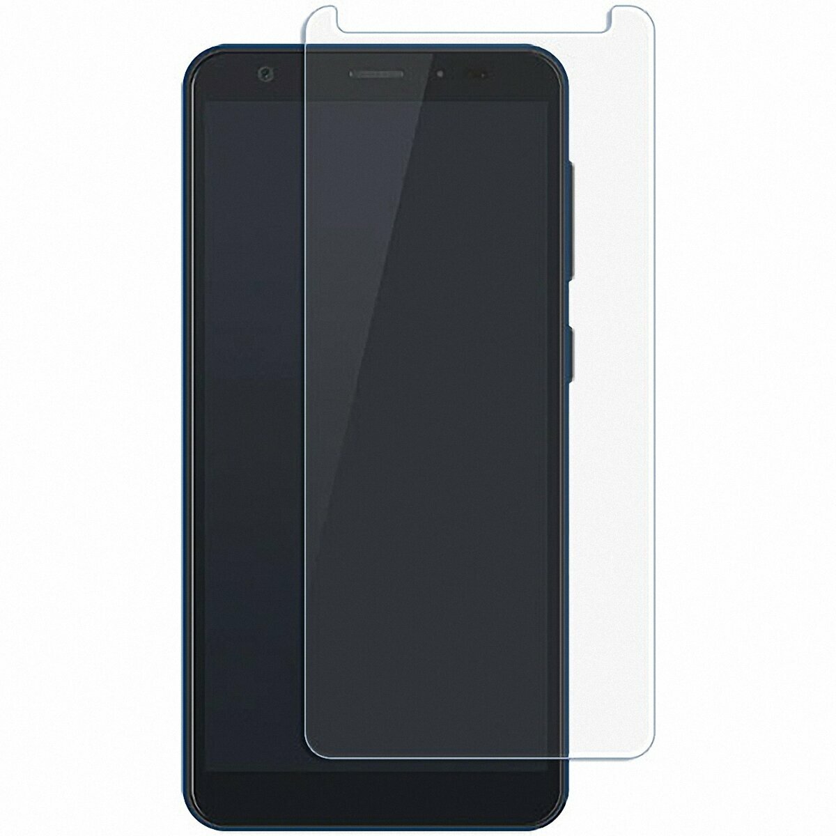 Защитное стекло для ZTE Blade A5 (2019) прозрачное на плоскую часть экрана